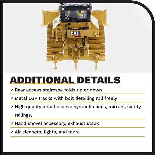 Diecast Masters 1:50 Caterpillar D5 LGP Track-Type Tractor (VPAT Blade) | High Line Series Cat Trucks & Construction Equipment | 1:50 Scale Model Diecast Collectible Model 85951