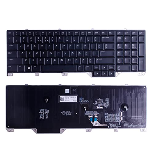 New US Layout Per Key RGB Backlit Keyboard Replacement for Dell Alienware 17 R5 Area 51M P38E 2019 44RC9 044RC9 WYFCV 0WYFCV