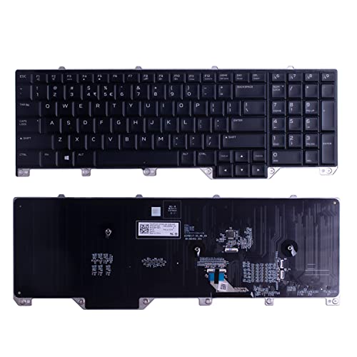 New US Layout Per Key RGB Backlit Keyboard Replacement for Dell Alienware 17 R5 Area 51M P38E 2019 44RC9 044RC9 WYFCV 0WYFCV