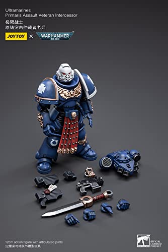 BLOOMAGE JOYTOY (BEIJING) TECH Warhammer 40k: Ultramarines Primaris Assault Vet Intercessor 1:18 Scale Action Figure