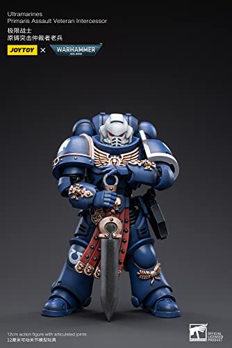 BLOOMAGE JOYTOY (BEIJING) TECH Warhammer 40k: Ultramarines Primaris Assault Vet Intercessor 1:18 Scale Action Figure