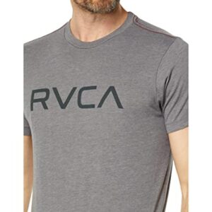 RVCA Mens Big Logo Short Sleeve Tee - Smoke Black | Medium