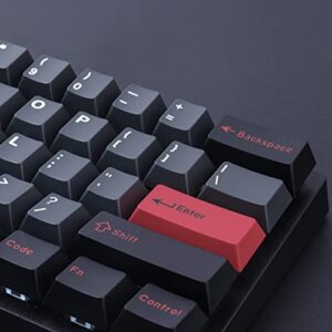 Hyekit Keycaps 172 Keys Custom Keycaps Double Shot ABS Keycap Set 6.25u 7u Cherry Profile for Cherry Gateron MX Switches Mechanical Keyboard (Evil Dolch)