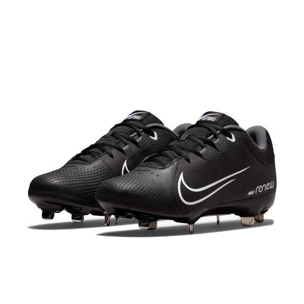 Nike Hyperdiamond 4 Pro Black/White/Dark Grey Women's Softball Cleat SZ 8