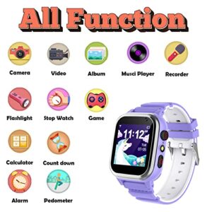 ROMONLON Kids Smart Watch Girls Boys - Smart Watch for Kids Watches Ages 4-12 Years with 16 Learning Games Alarm Clock Music Player Calculator Recorder Flashlight Children Toys Gifts