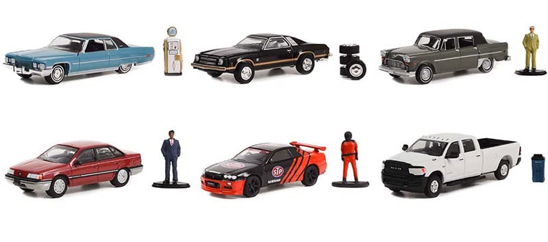 Greenlight 97130 The Hobby Shop Series 13 Complete Set of Six (6) Diecast Models 1:64 Scale