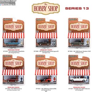 Greenlight 97130 The Hobby Shop Series 13 Complete Set of Six (6) Diecast Models 1:64 Scale