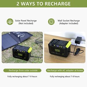 MARBERO Portable Power Station with Solar Panel Kit Solar Generator Included 110V Laptop Charger for Outdoor Home Camping Emergency RV