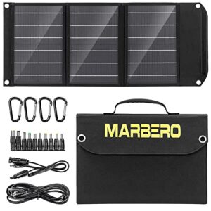 MARBERO Portable Power Station with Solar Panel Kit Solar Generator Included 110V Laptop Charger for Outdoor Home Camping Emergency RV