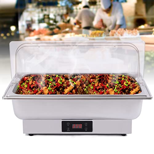 NG NOPTEG Chafing Dish Buffet Set, Electric Chafing Dish,Buffet Servers and Warmers Professional Chaffing Server Set Commercial Chafer for Catering Parties,Buffets,(110V 600W One-Tray)