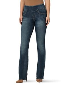 rock & republic women's denim rx fever pull-on bootcut jean, glamazon, 14