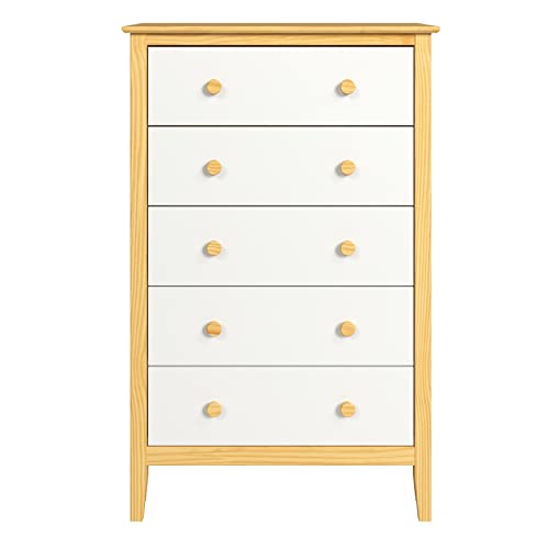 ADEPTUS Wooden Dresser, Natural & White