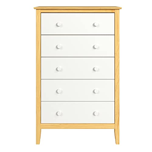 ADEPTUS Wooden Dresser, Natural & White