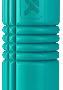 TriggerPoint Grid Patented Multi-Density Foam Massage Roller for Exercise, Deep Tissue and Muscle Recovery - Relieves Muscle Pain & Tightness, Improves Mobility & Circulation (13"), Teal