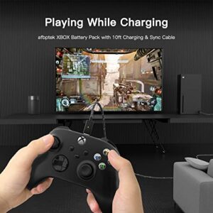 2 Pack Rechargeable Battery Pack for Xbox S/X/One/Elite Controller, Xbox Series X/S Controller Game Accessories with Fast Charger and 10FT USB-C Charging Cable