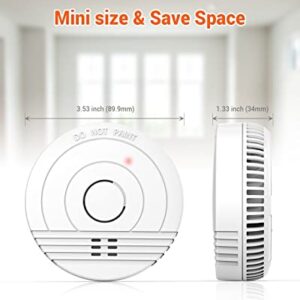 Jemay 7 Pack Smoke Detector, Fire Alarm Battery Powered, Smoke Alarm with Enhanced Photoelectric Sensor, Smoke Detectors with LED Indicator & Silence Button, Fire Detector Include Magnets and Screws