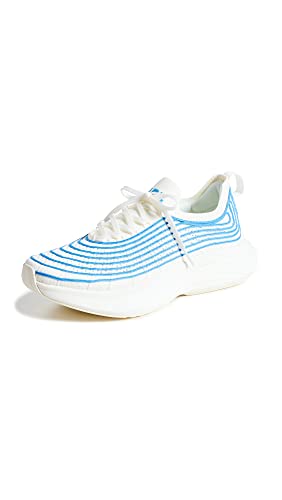 APL: Athletic Propulsion Labs Women's Techloom Zipline Sneaker, Ivory/Coastal Blue, 8 Medium US