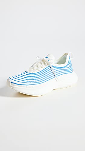 APL: Athletic Propulsion Labs Women's Techloom Zipline Sneaker, Ivory/Coastal Blue, 8 Medium US