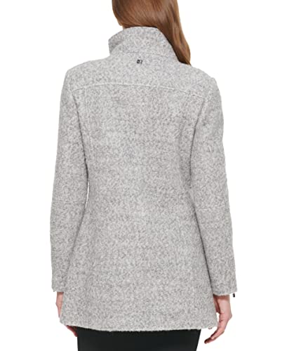 Calvin Klein Women's Asymmetrical Wool Jacket, Light Grey, X-Small