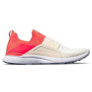 apl: athletic propulsion labs women's techloom bliss, impulse red/pristine/ivory, 7