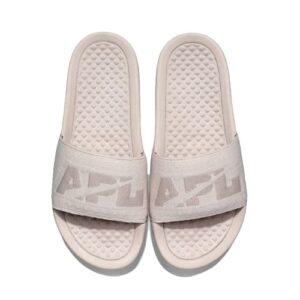 apl: athletic propulsion labs women's big logo techloom slide, clay/tundra, 10