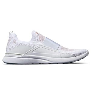 apl: athletic propulsion labs women's techloom bliss, white/crème/beachwood, 8