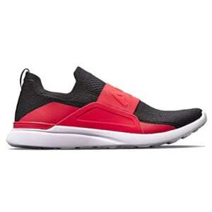 apl: athletic propulsion labs women's techloom bliss, black/red/white, 8