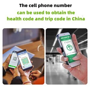 China SIM Card, China Mobile Number + 5G Operating Network + 20GB 30Days + 300 Minutes of Local Calls in China + 300 SMS. Access to China Health Code. (Real Name Authentication Required)