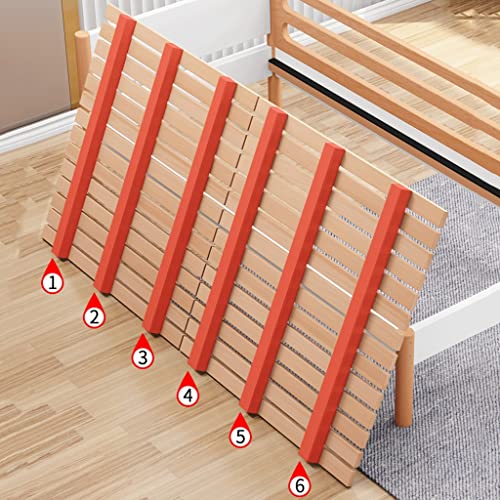 Wooden Bed Frame, Solid Wood Bedroom Furniture with Guardrail Boy Individual Widen Beech Baby Stitching Side Bed for Adults Teenagers Easy Assemble (Size : 150x80x40cm)