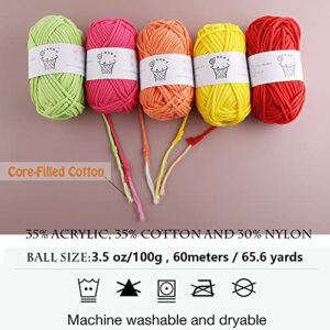 Yarn for Crocheting,Soft Yarn 1PCS Yarn for Crocheting Blankets Acrylic Crochet Yarn for Sweater,Hat,Socks,Baby Blankets