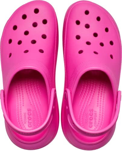 Crocs Unisex Classic Crush Clogs | Platform Shoes, Juice, 8 US Men