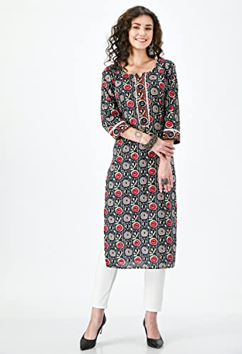 AnjuShree Choice Women Cotton Kurtis for women Blue