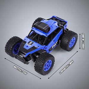 2pcs RC Cars,1:20 Scale Remote Control Toy Car, 4WD High Speed 11.2MPH All Terrains Electric Toy 4×4 Off Road RC Car,with LED Headlight and Two Rechargeable Battery for Boys Kids and Adults Gift