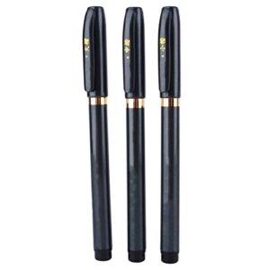 yosoo health gear 3pcs calligraphy soft tip pens, soft calligraphy pens, chinese japanese calligraphy shodo brush ink pen writing drawing craft sg