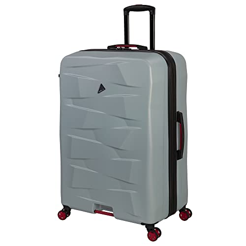 it luggage Elevate 32" Hardside Checked 8 Wheel Expandable Spinner, Ice Blue