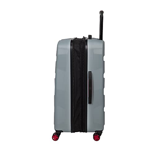 it luggage Elevate 32" Hardside Checked 8 Wheel Expandable Spinner, Ice Blue