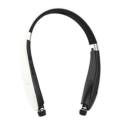 Wireless Earbud Bluetooth-compatible5.0 Neckband Sports Music Earphone Intelligent Noise Reduction Mega Bass SX-991 Fashionable Universal White