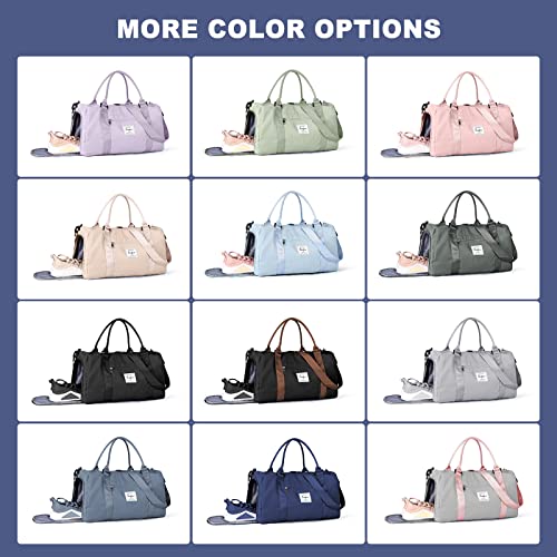 Weekender Duffel Bags for Women Men, Travel Totes Bag for Airplane, Cute Sports Gym Dance Bag Overnight Luggage Bag with Wet Pocket Shoe Compartment, Carry On Hospital Bag for Labor and Delivery