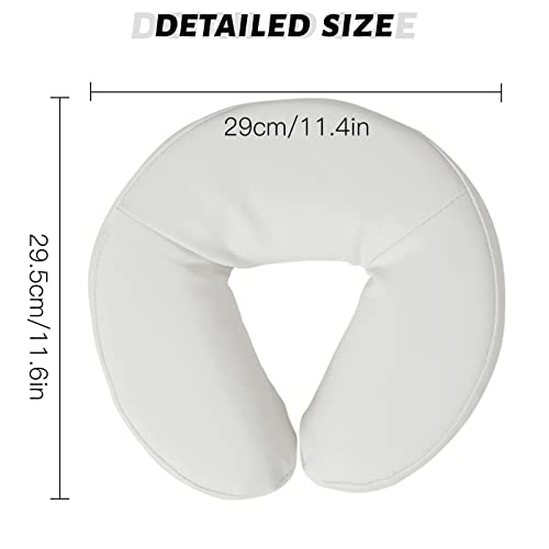 CLORIS Universal Headrest Face Cushion Face Pillow for Massage Tables Massage Chairs Spa Bed(White)