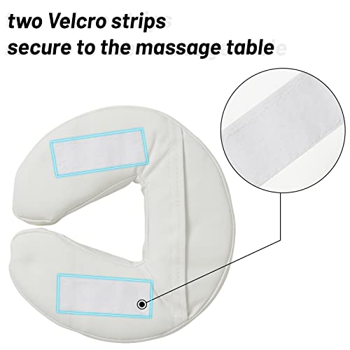 CLORIS Universal Headrest Face Cushion Face Pillow for Massage Tables Massage Chairs Spa Bed(White)