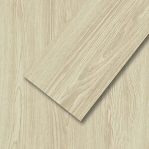 mysflosy peel and stick floor tiles, self-adhesive luxury vinyl flooring plank,6x36inch 36pack 54 sq.ft, waterproof diy deep wood grain planks easy to install for kitchen, living room, light brown