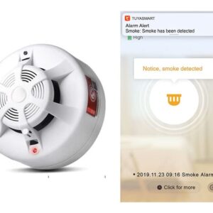 Smoke and Heat Detector, Two in one in use with TUYA Smart App