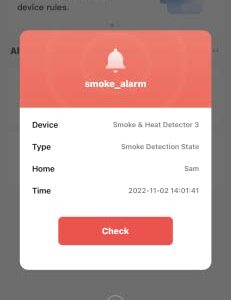 Smoke and Heat Detector, Two in one in use with TUYA Smart App