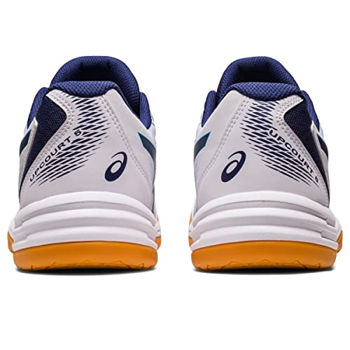 ASICS Men's Upcourt 5 Court Shoes, 9, White/Indigo Blue