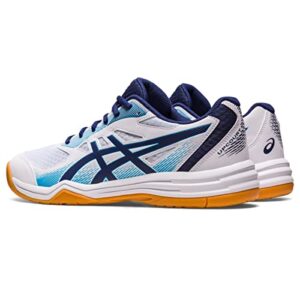 ASICS Men's Upcourt 5 Court Shoes, 9, White/Indigo Blue