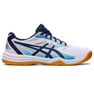 ASICS Men's Upcourt 5 Court Shoes, 9, White/Indigo Blue