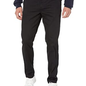 Amazon Essentials Men's Slim-Fit Wrinkle-Resistant Flat-Front Stretch Chino Pant, Black, 32W x 32L