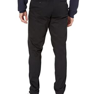 Amazon Essentials Men's Slim-Fit Wrinkle-Resistant Flat-Front Stretch Chino Pant, Black, 32W x 32L