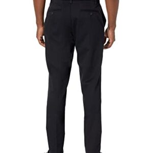 Amazon Essentials Men's Slim-Fit Wrinkle-Resistant Flat-Front Stretch Chino Pant, Black, 32W x 32L