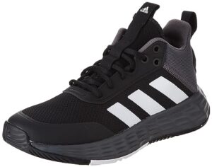 adidas men's own the game 2.0 sneaker, core black/grey/white, 8